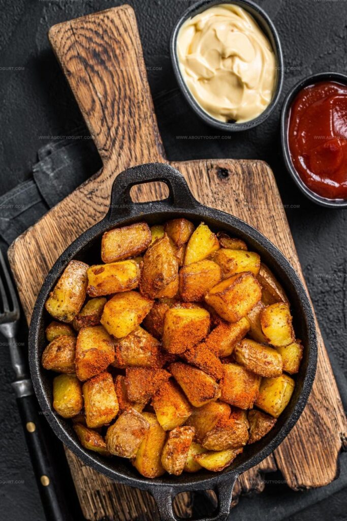 Sizzling Spanish Patatas Bravas Recipe: Crispy Potato Magic - About Yogurt