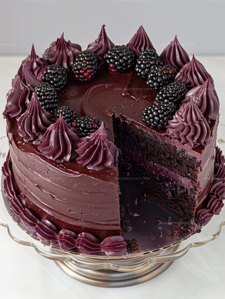 Fluffy Giant Black Raspberry Cake Recipe That Wows Guests - About Yogurt