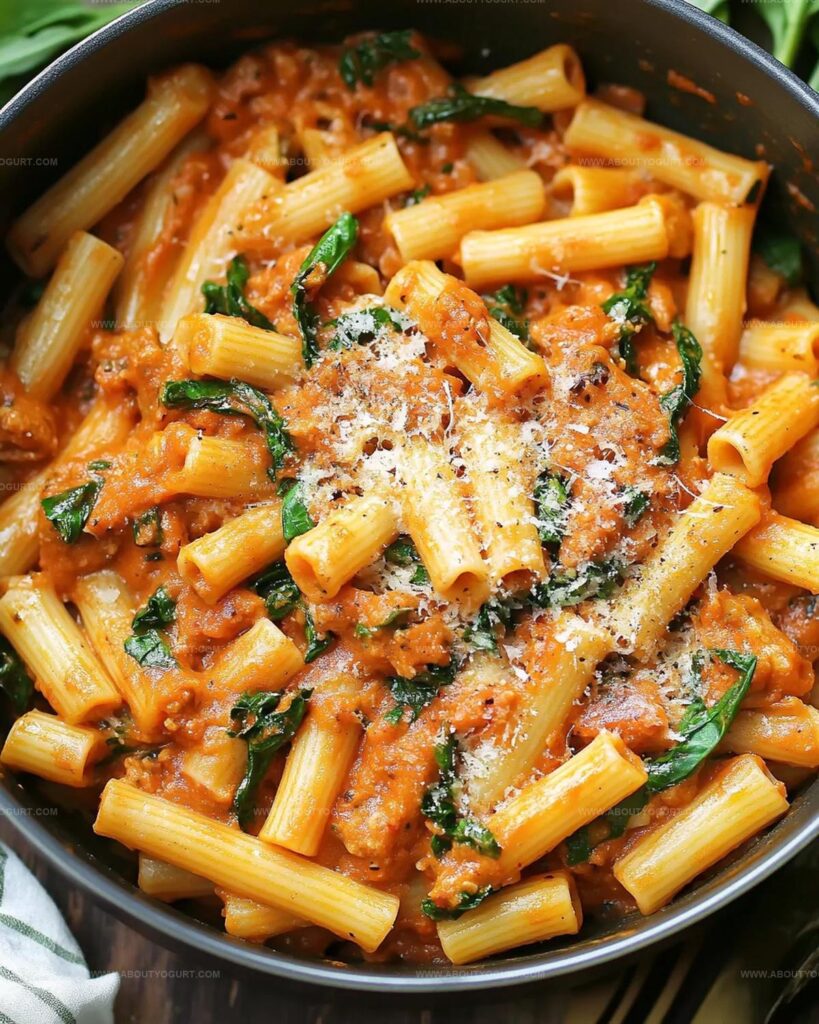 Rustic Tuscan Rigatoni Recipe: A Taste of Italian Sunshine - About Yogurt