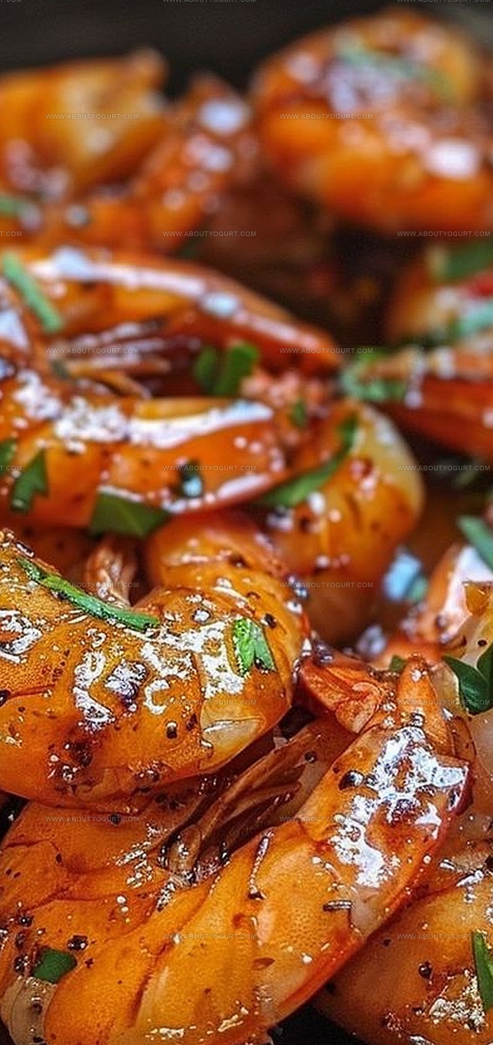 Sizzling Fried Prawns with Garlicky Hot Pepper Sauce Recipe - About Yogurt