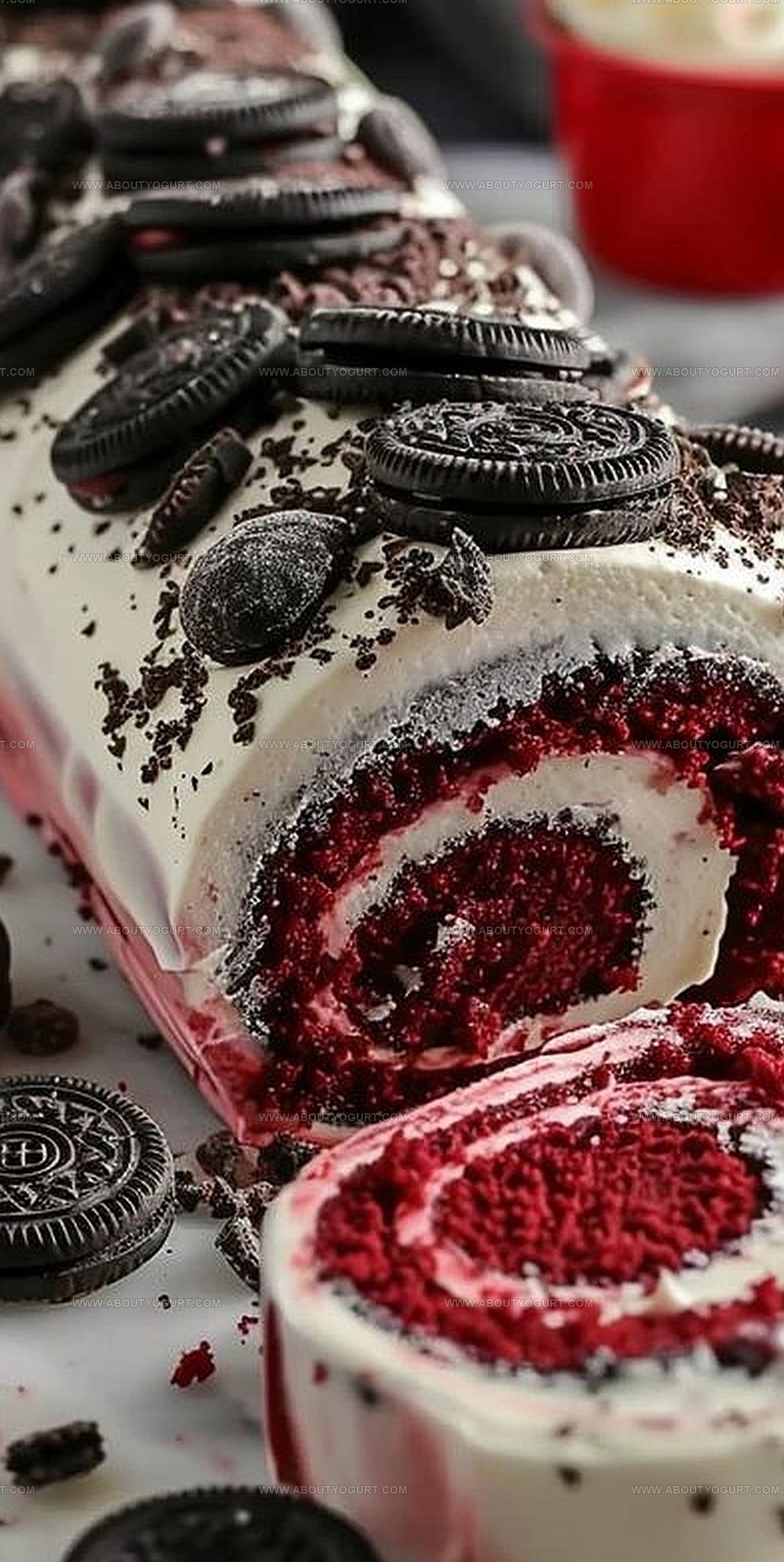 Red Velvet Oreo Cake Roll Recipe That’s Bursting with Flavor - About Yogurt