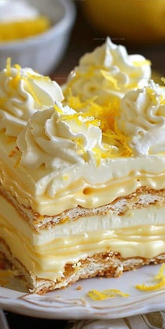 No-Bake Lemon Eclair Cake Recipe for Creamy Citrus Fans - About Yogurt