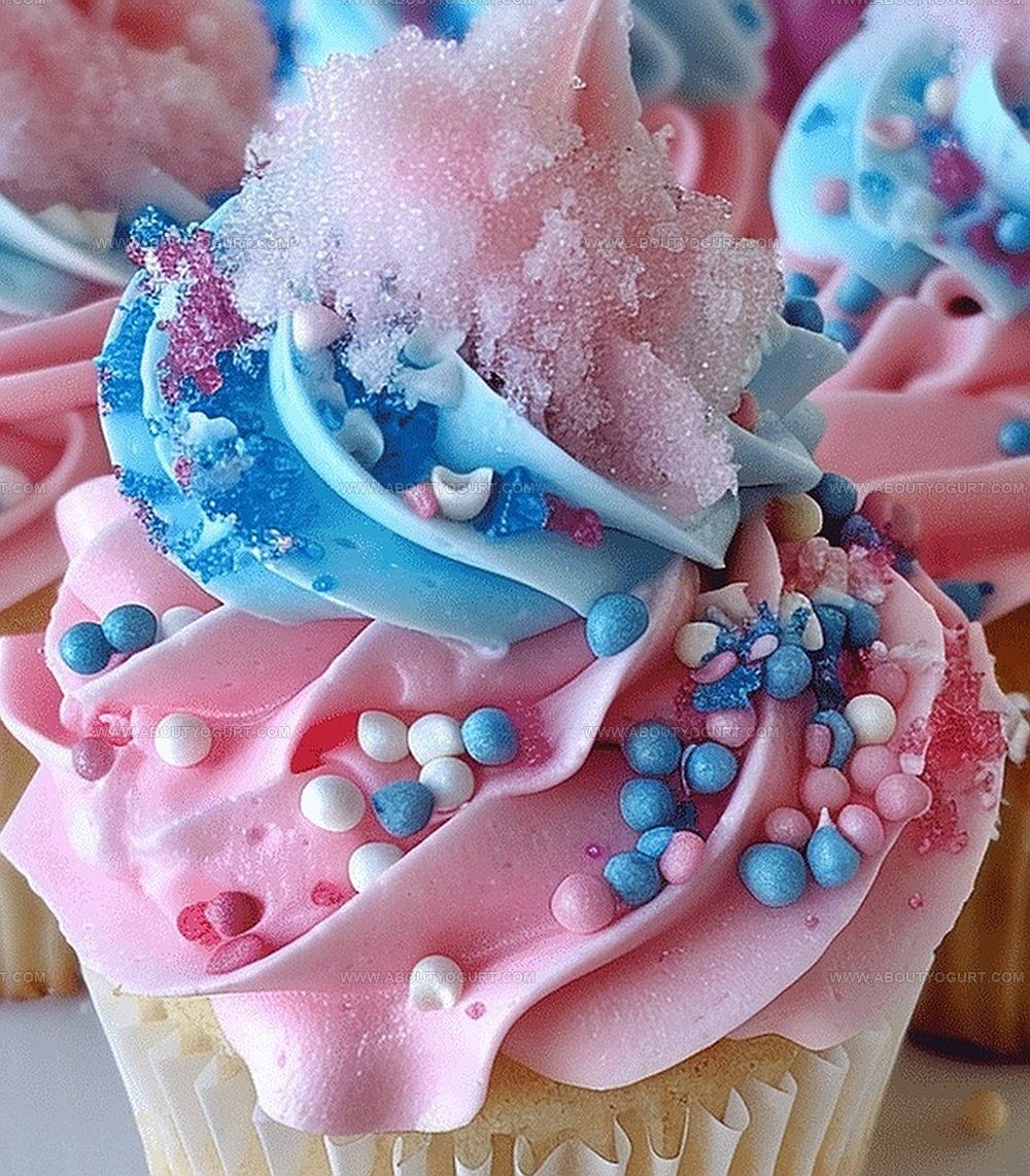Cotton Candy Cupcake Recipe for a Fun Sweet Bite - About Yogurt
